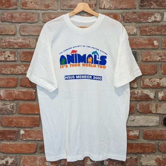 Shirts | Vintage Humane Society Animals Y2k Tshirt | Poshmark